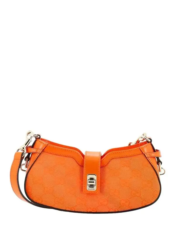 Gucci Gg Canvas Mini Shoulder Bag - Orange