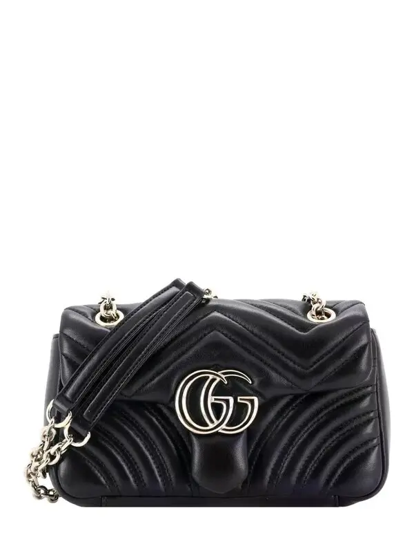 Gucci Gg Marmont Flap Bag - Black
