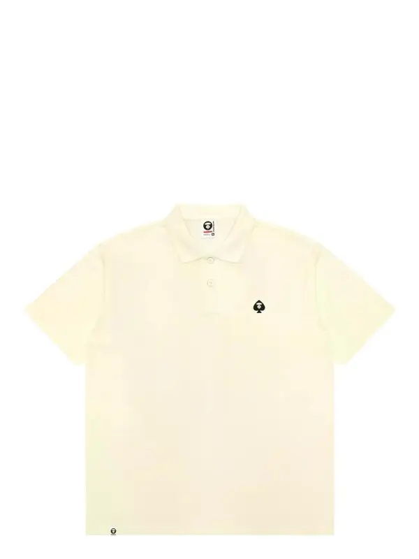 AAPE BY *A BATHING APE Logo-patch Polo Shirt - Neutrals