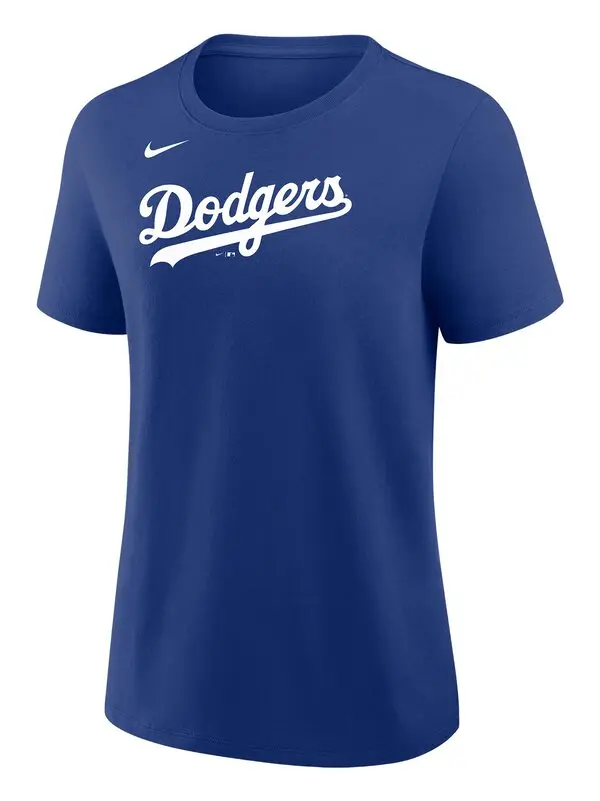 Nike Los Angeles Dodgers Wordmark Mlb T-shirt - Blue