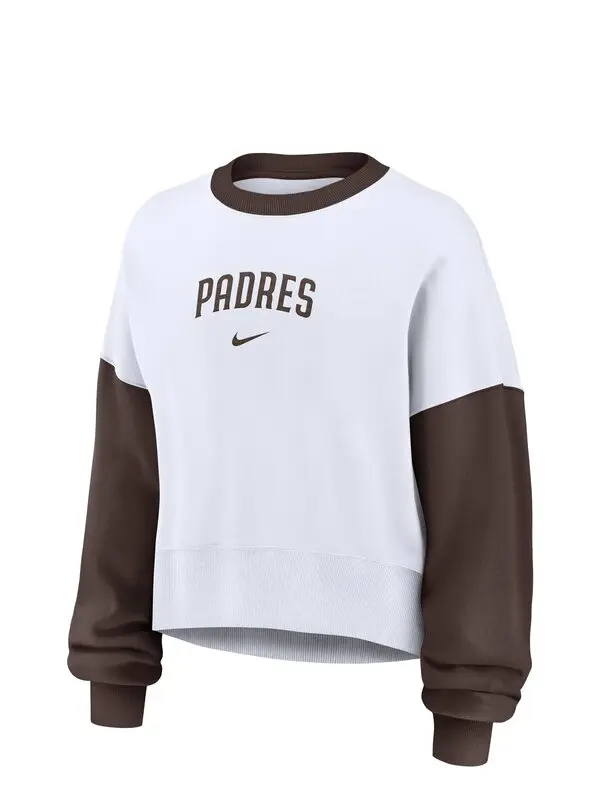 Nike San Diego Padres Mlb Pullover Crew - White
