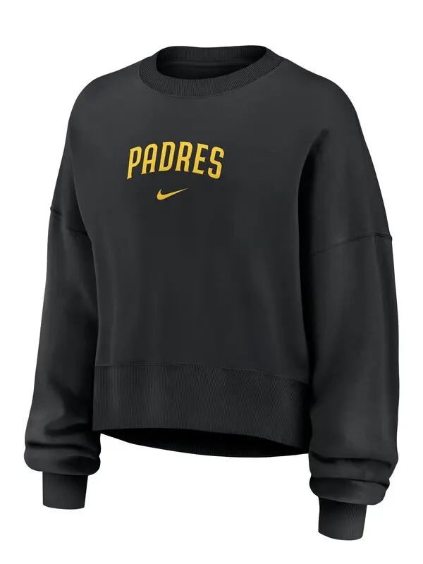 Nike San Diego Padres Mlb Pullover Crew - Black