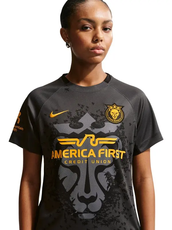 Nike Utah Royals Stadium Away Dri-fit Nwsl Replica Jersey - Grey