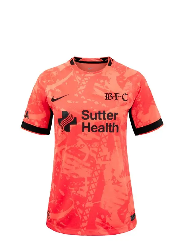 Nike Bay Fc Stadium Away Dri-fit Nwsl Replica Jersey - Pink