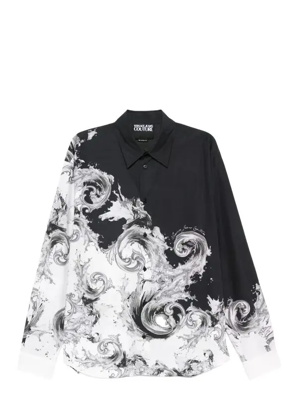 Versace Barocco-print Shirt - Black