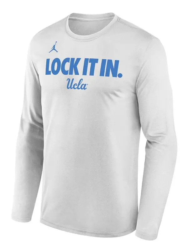 JORDAN Ucla 2026 On-court Bench Dri-fit College Long-sleeve T-shirt - White