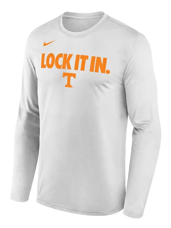 Nike Tennessee 2026 On-court Bench Dri-fit College Long-sleeve T-shirt - White