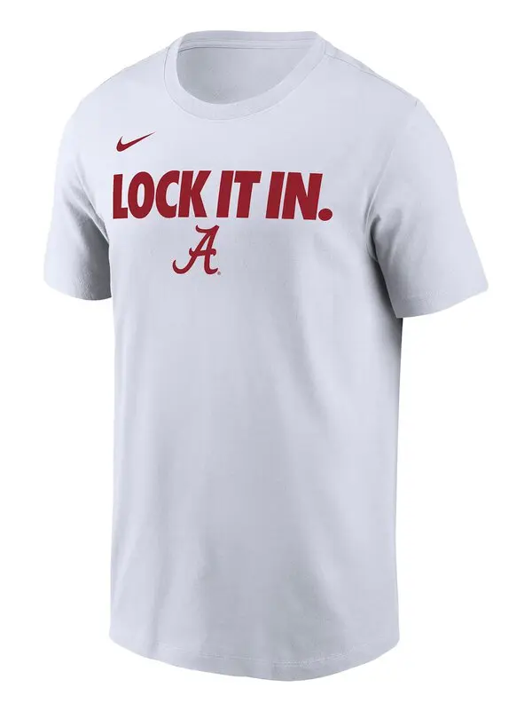 Nike Alabama 2026 On-court Bench Dri-fit College T-shirt - White