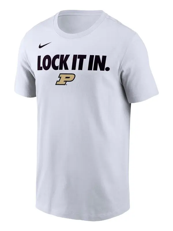 Nike Purdue 2026 On-court Bench Dri-fit College T-shirt - White