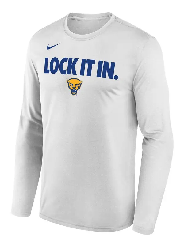 Nike Pitt 2026 On-court Bench Dri-fit College Long-sleeve T-shirt - White