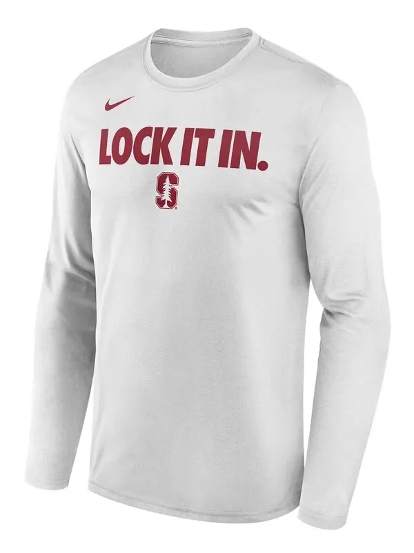Nike Stanford 2026 On-court Bench Dri-fit College Long-sleeve T-shirt - White