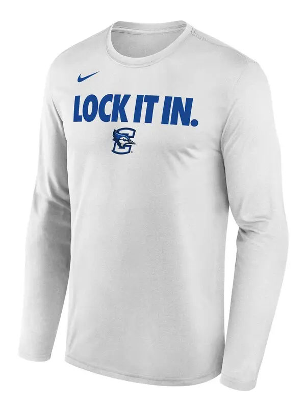 Nike Creighton 2026 On-court Bench Dri-fit College Long-sleeve T-shirt - White