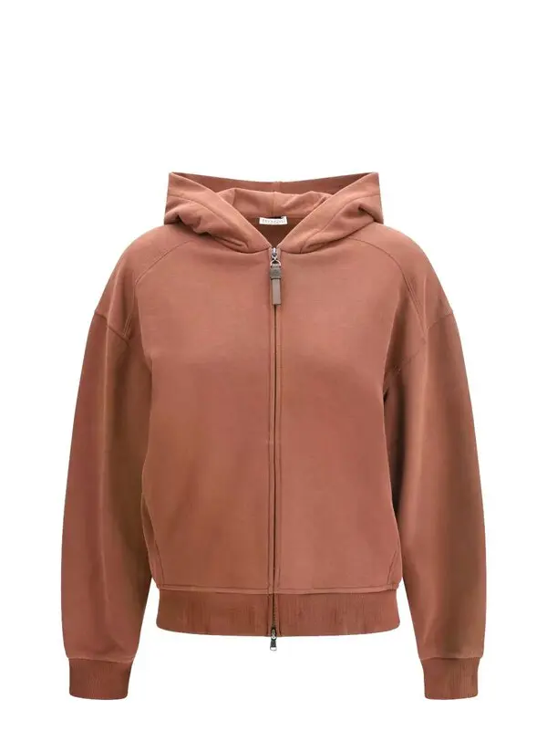 Brunello Cucinelli Zipped Hoodie - Brown