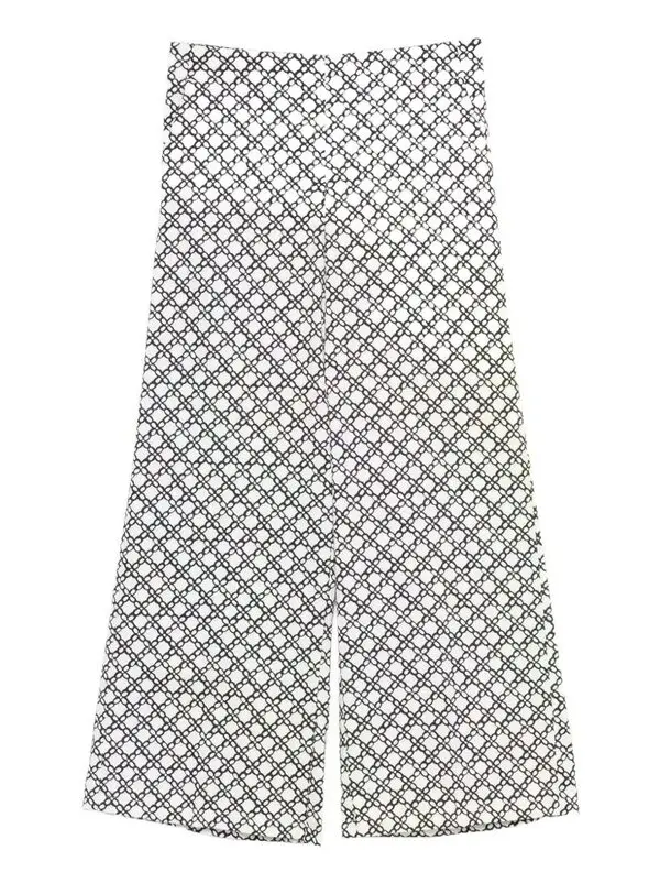 Marella Patterned Trousers - White