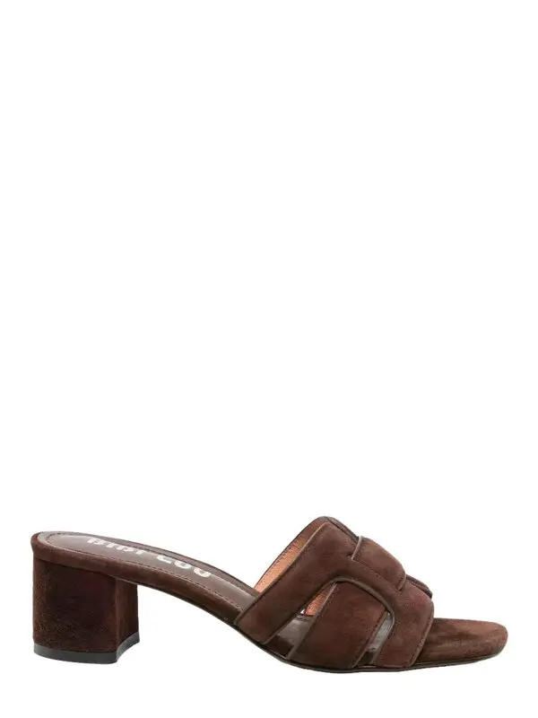 BIBI LOU Suede Mules - Brown