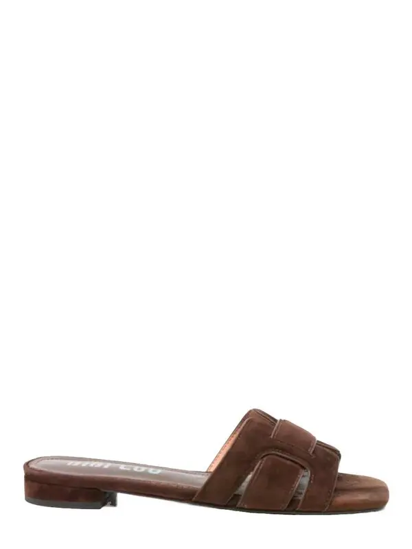 BIBI LOU Cut-out Flat Sandals - Brown