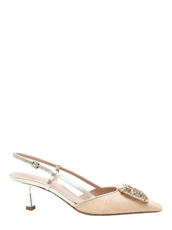 Roberto Festa Julien Buckle-strap Pumps - Neutrals