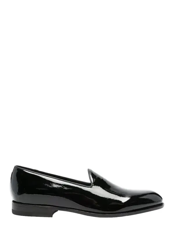 Tagliatore Patent Leather Loafers - Black