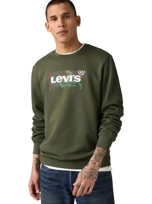 LEVI'S Standard Fit Graphic Crewneck Sweatshirt - Deep Depths