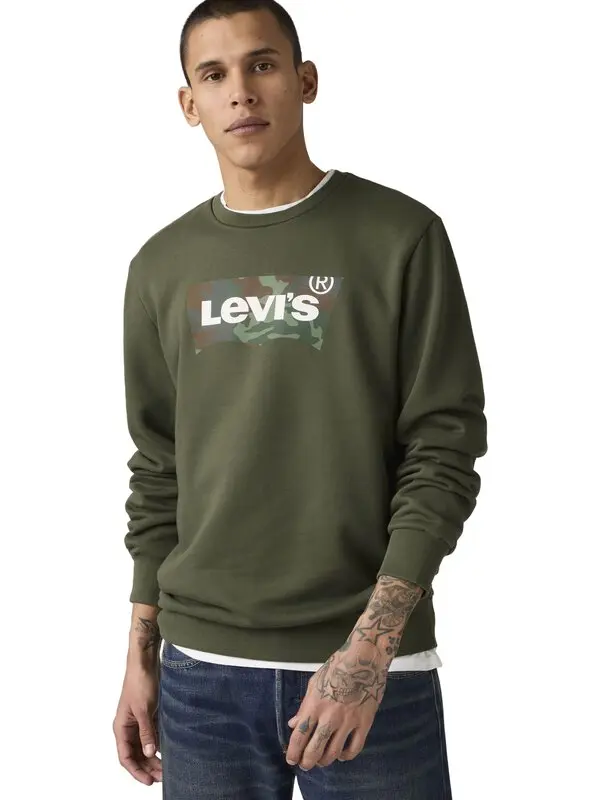 LEVI'S Standard Fit Graphic Crewneck Sweatshirt - Deep Depths