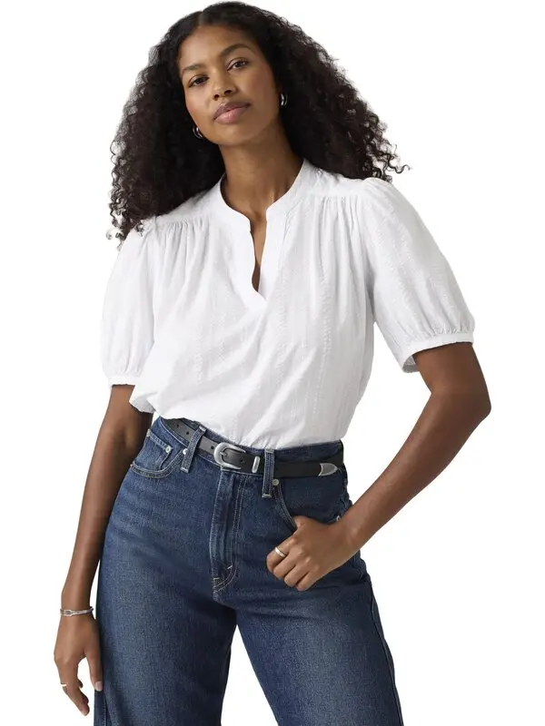 LEVI'S Amelie Poplin Blouse - Bright White