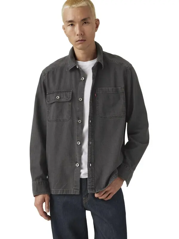LEVI'S Truckee Long-sleeve Overshirt - Horace Washed Black