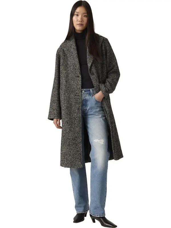 LEVI'S Tessa Wool Coat - Boucle Herringbone