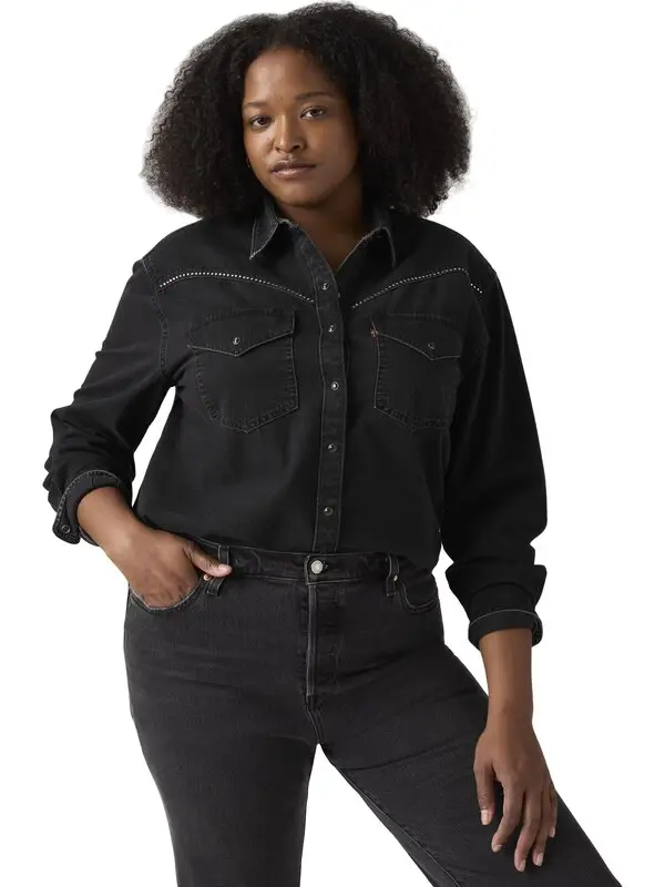 LEVI'S Sawyer Western Chambray Shirt - First Or Last Shine