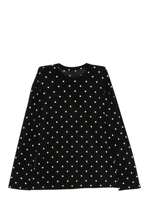 JNBY Polka Dot Long-sleeve Top - Black