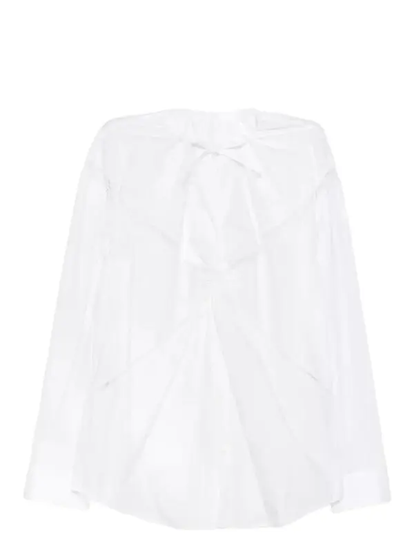 JNBY Lace Drape Blouse - White