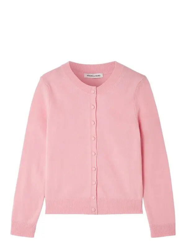 Veronica Beard Daro Cashmere Cardigan - Pink