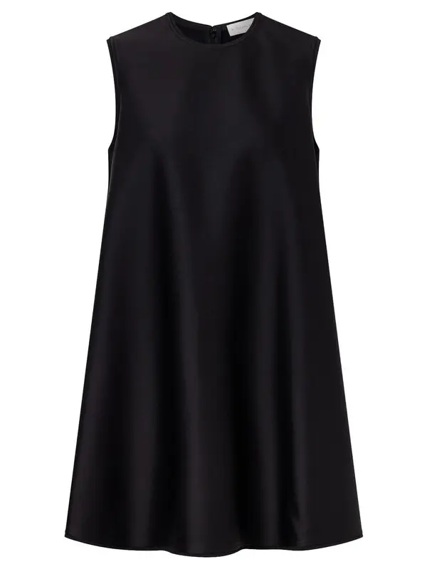 Stella McCartney Envers Satin Mini Dress - Black