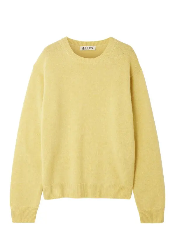 Eterne James Cashmere Sweater - Yellow