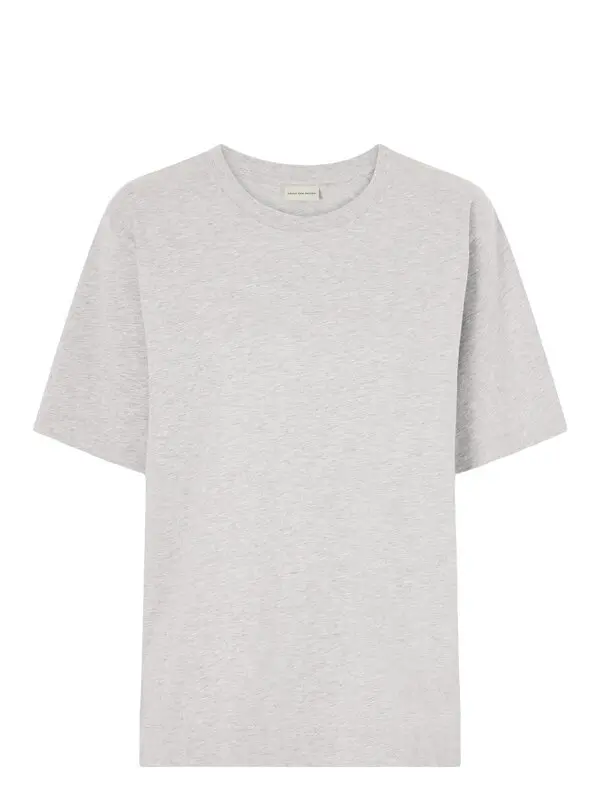 Dries Van Noten Heydu Stretch-cotton Jersey T-shirt - Gray
