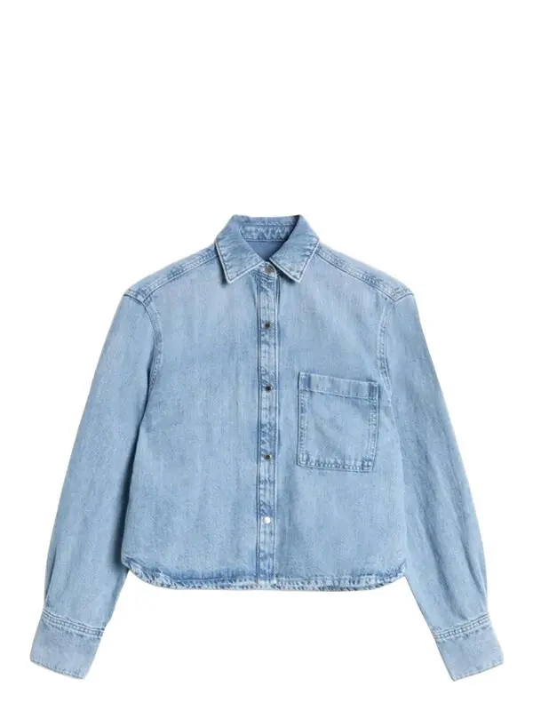 7 For All Mankind Ivy Denim Shirt - Light Blue Wash