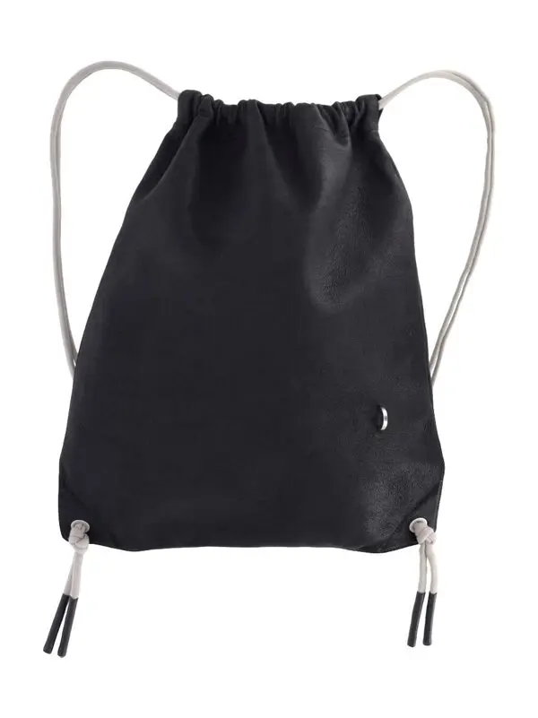 Rick Owens Lambskin Drawstring Backpack - Black
