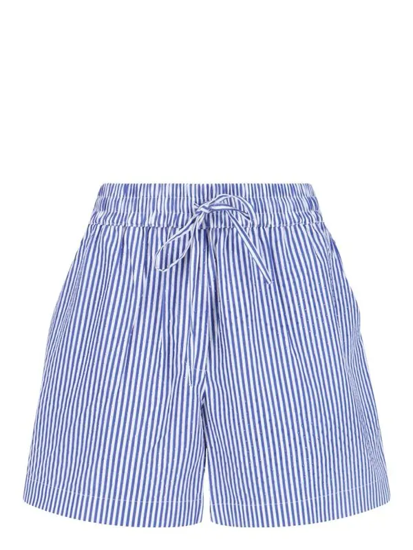 P.a.r.o.s.h Striped Rhinestone Shorts - Blue