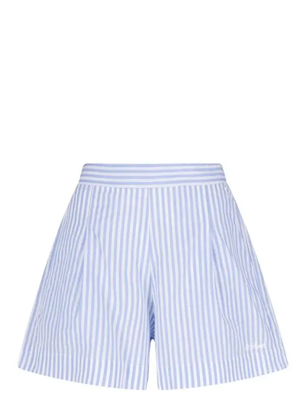 MC2 SAINT BARTH Striped Shorts - Light Blue