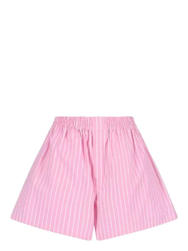 P.a.r.o.s.h Striped Rhinestone Shorts - Pink