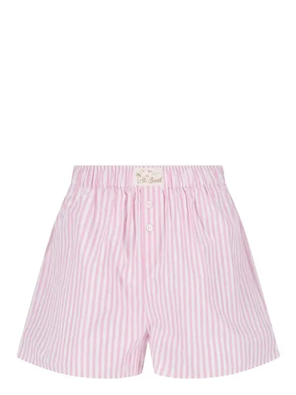 MC2 SAINT BARTH Striped Shorts - Pink