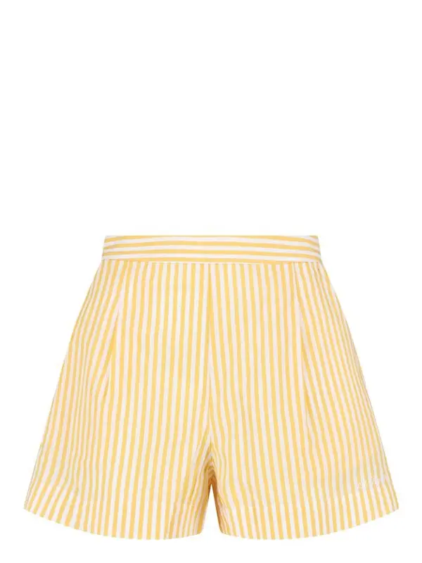 MC2 SAINT BARTH Striped Shorts - Yellow