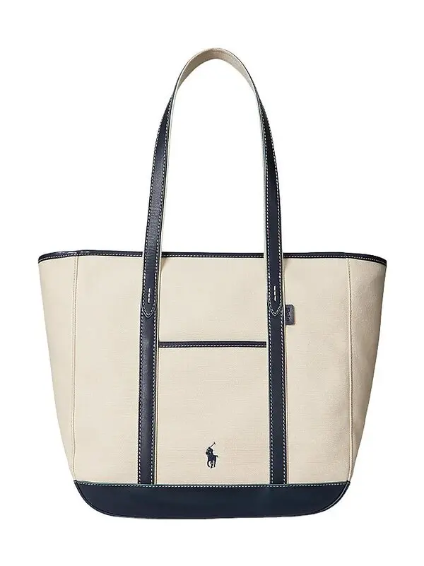 Polo Ralph Lauren Shopper Tote - Ecru/navy
