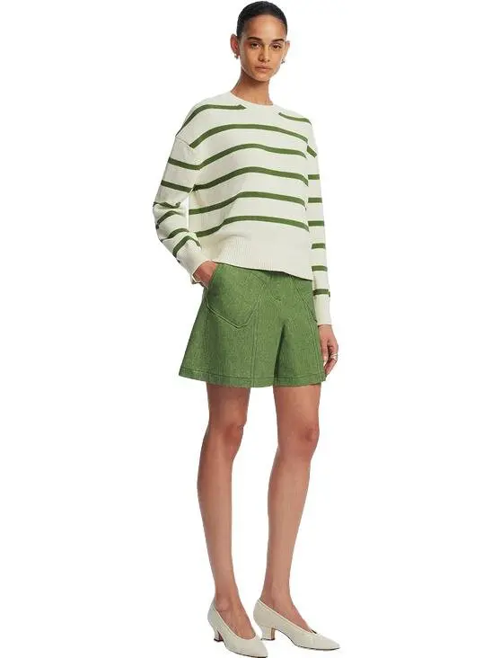 Lela Rose Striped Knit Crewneck - Multicolor / Neutral