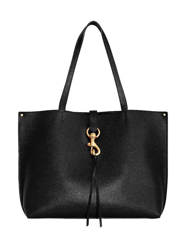 Rebecca Minkoff Megan Large Pebbled Leather Tote - Black