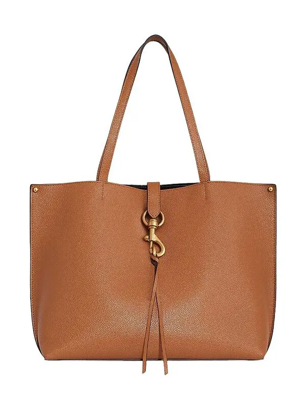 Rebecca Minkoff Megan Large Pebbled Leather Tote - Caramello