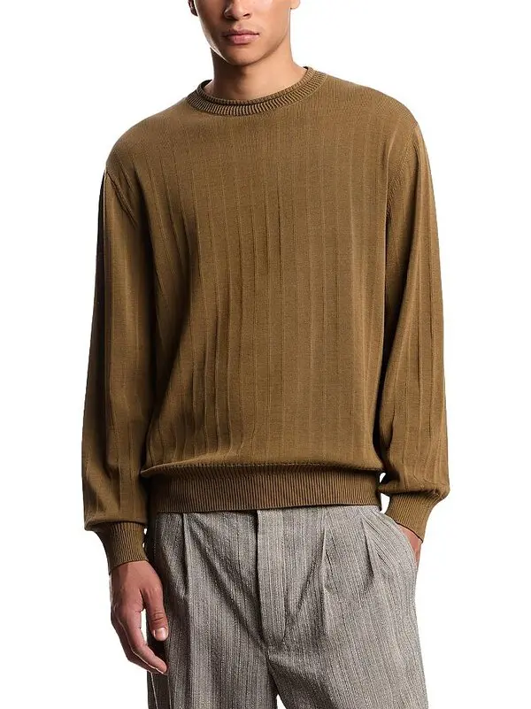 Emporio Armani Cotton Blend Pullover Sweater - Kangaroo
