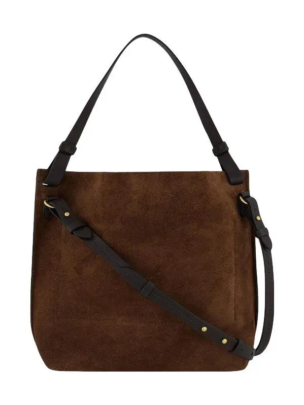 Vince Ava Suede Crossbody - Chocolate