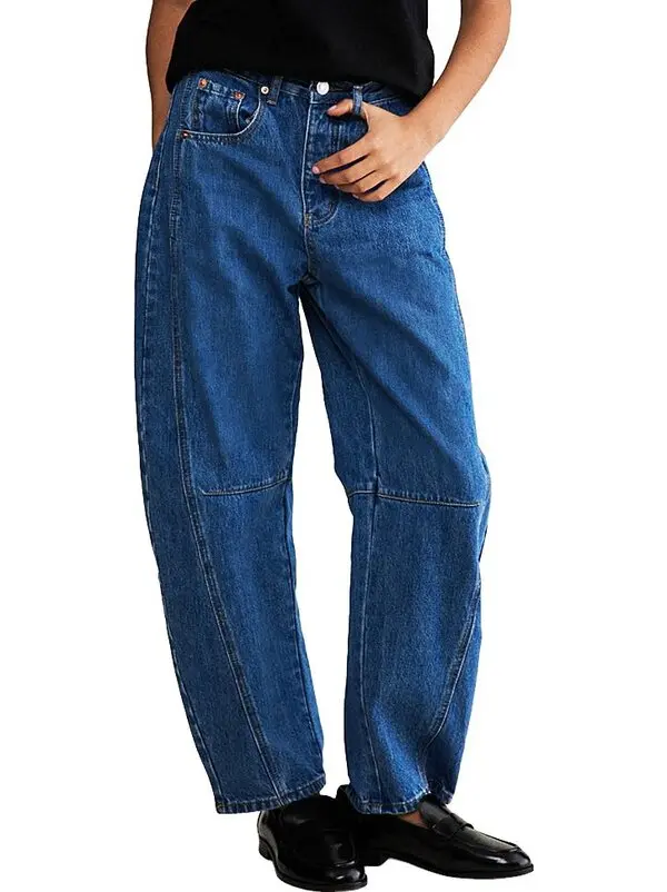 PARKE Horseshoe High Rise Jeans - Medium Wash