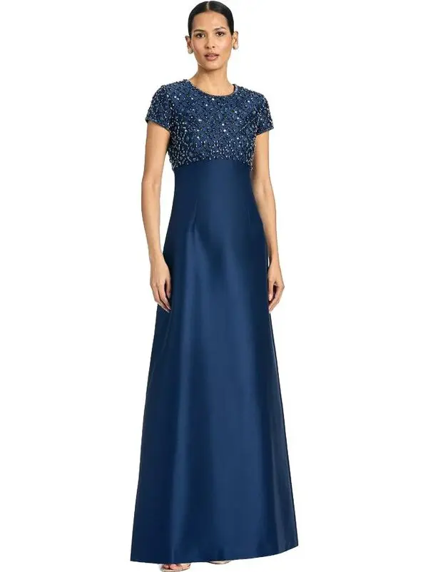 Sachin & Babi Embellished Amsterdam Gown - Blue / Navy