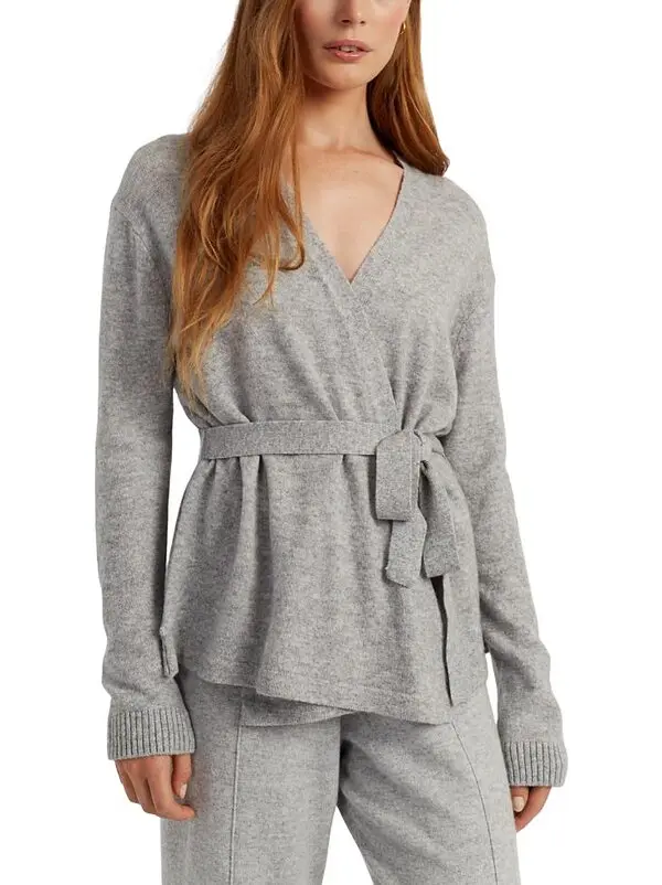 Chinti & Parker Wool Cashmere Light Wrap Cardigan - Light Grey